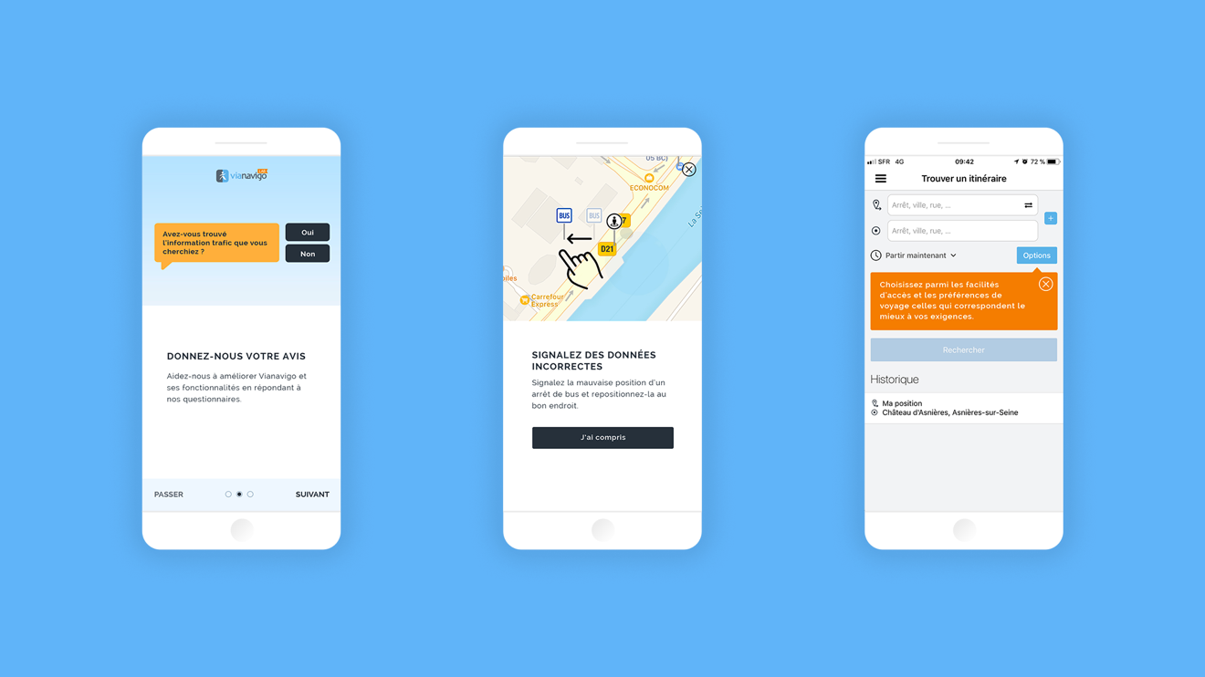Le Lab Vianavigo pour Ile-de-France Mobilités - Projet UX Unami