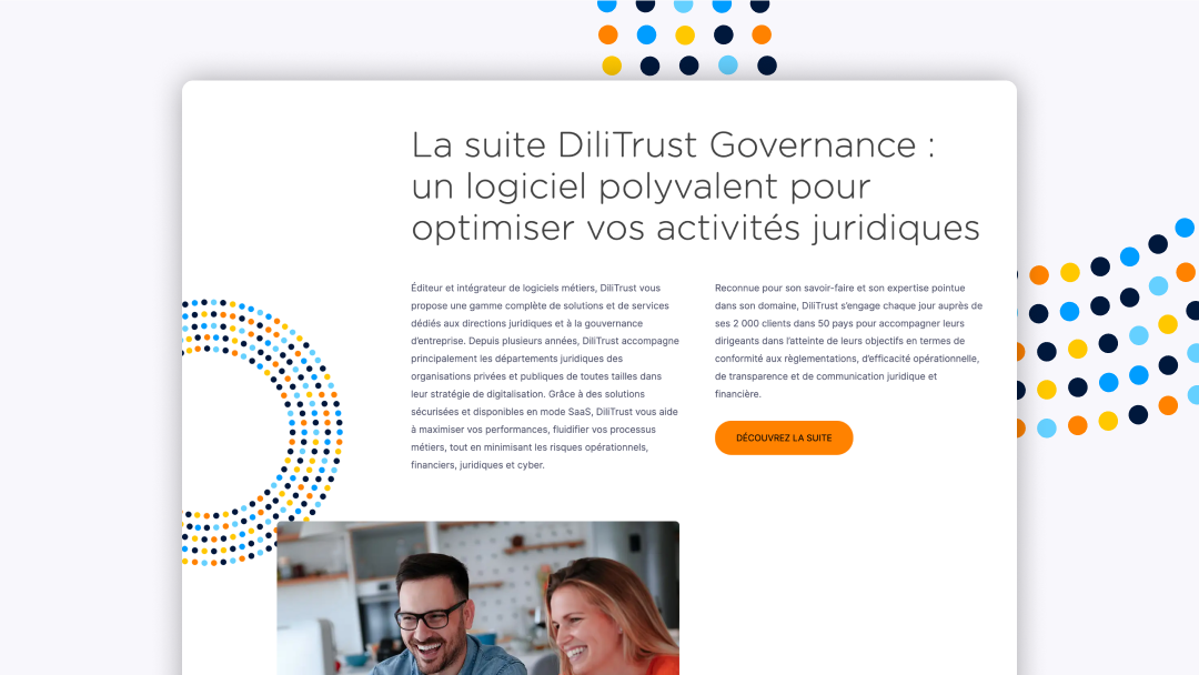 Un nouveau site de génération de leads pour Dilitrust - Unami
